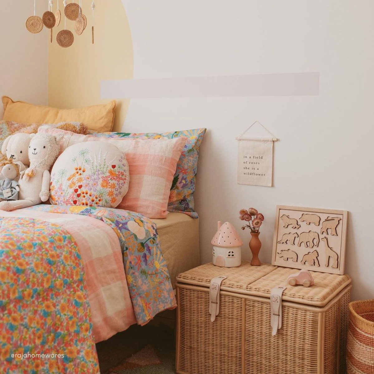 Wildflower Hang Sign - Imani + Kids by Imani Collective